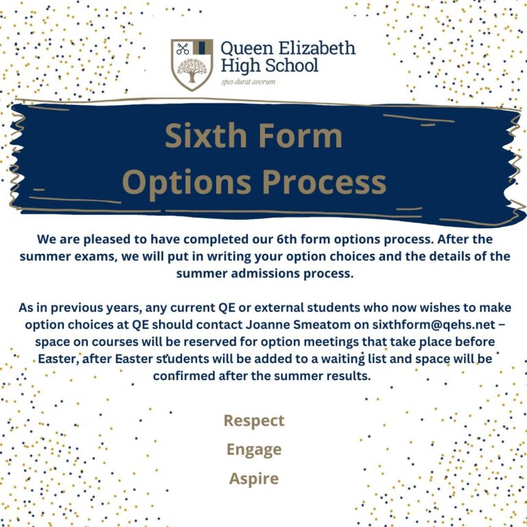 Choosing Sixth Form Options – Queen Elizabeth High School