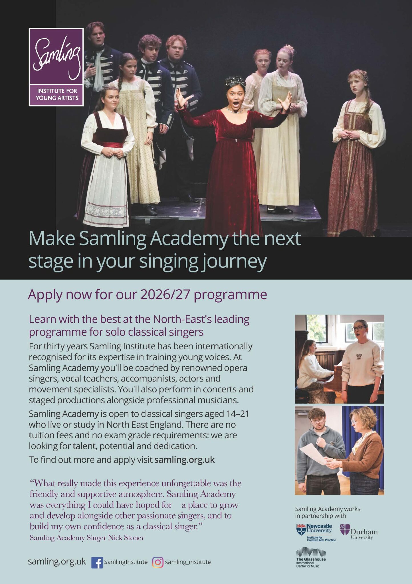 Samling Institute – Singing Schools Programme – Queen Elizabeth High School