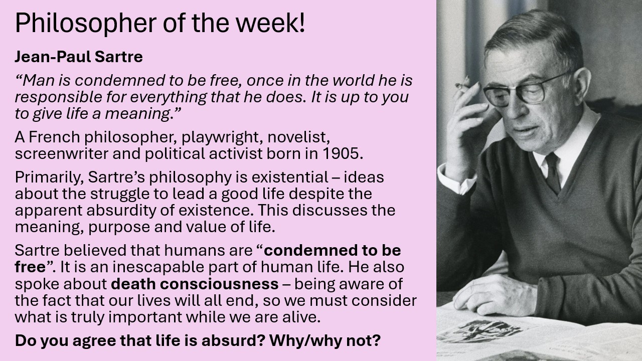 Philosopher of the week! – Queen Elizabeth High School